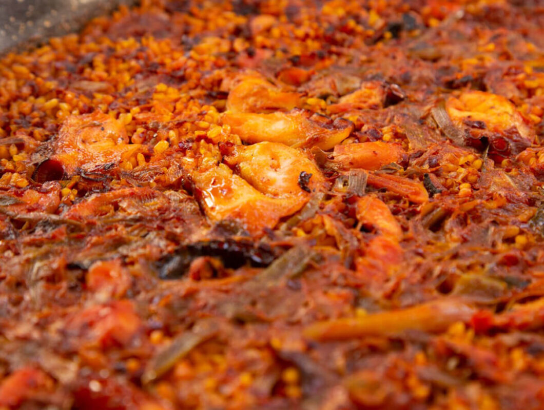 Paella with Octopus and Spring Garlic - Carlos Arroces: arroces de autor