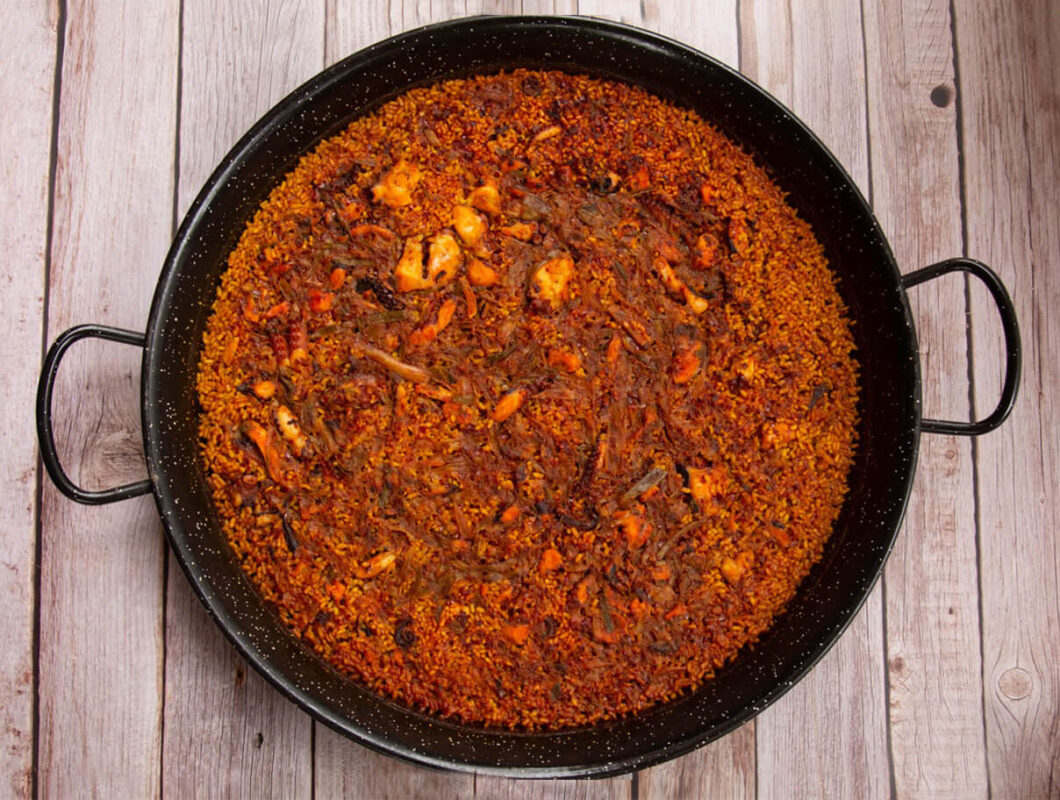 Paella with Octopus and Spring Garlic - Carlos Arroces: arroces de autor